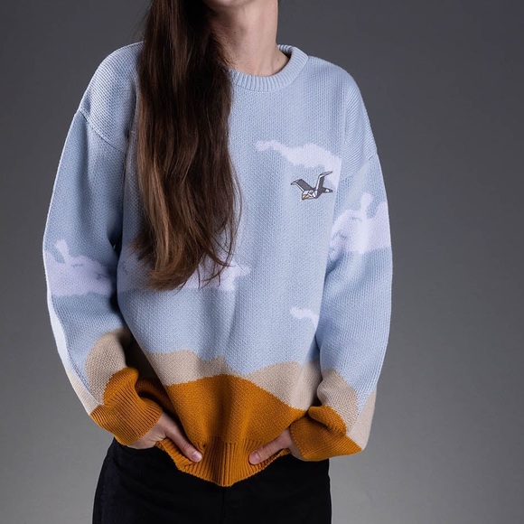 Lovejoy | Sweaters | Nwt Lovejoy Marvellous View Pebble Brain Cloud ...